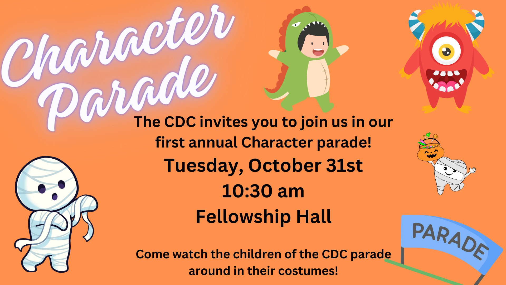 FELCDC Character Parade | First English Lutheran Church | Austin, Texas