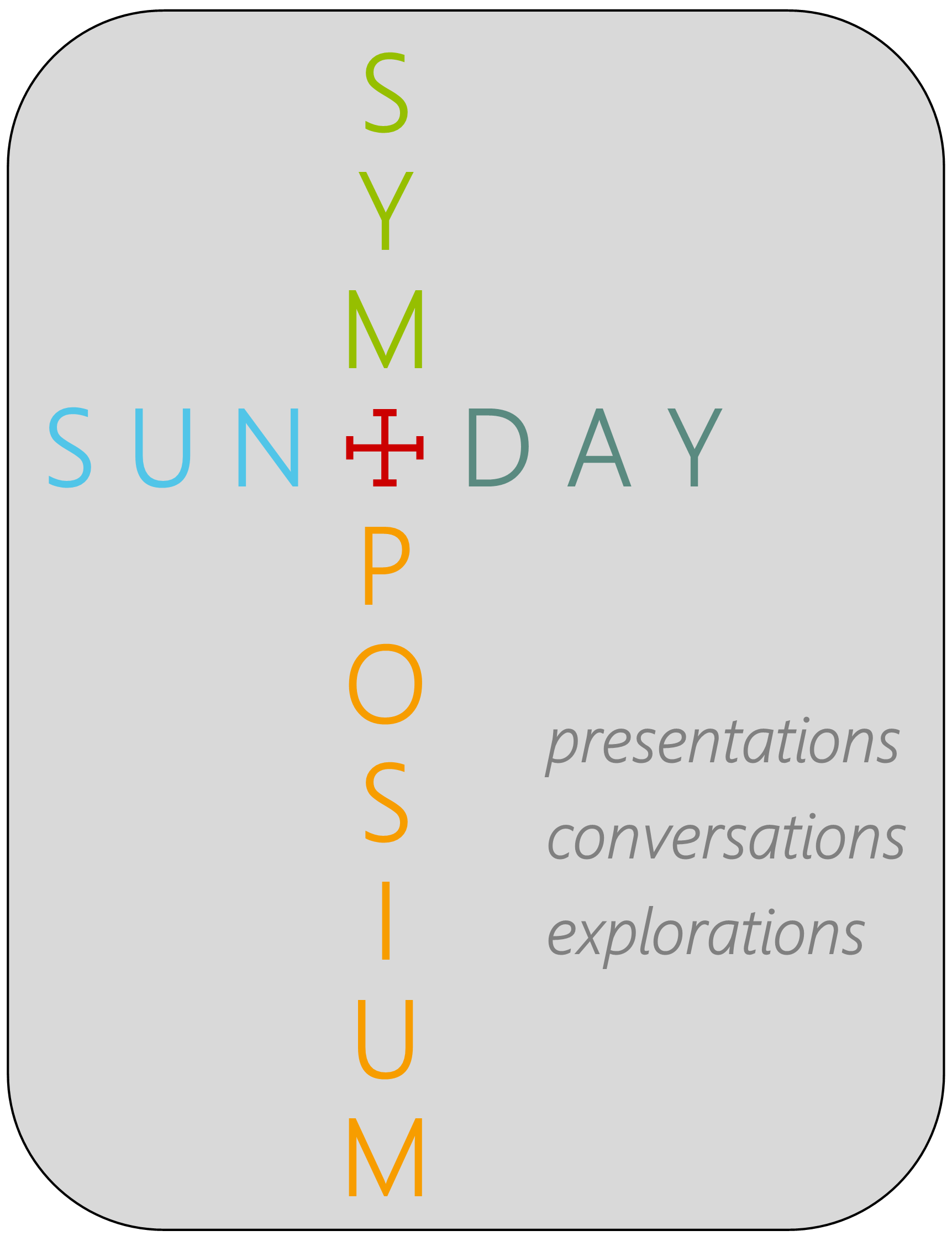Sunday Symposium logo | First English Lutheran Church | Austin, Texas